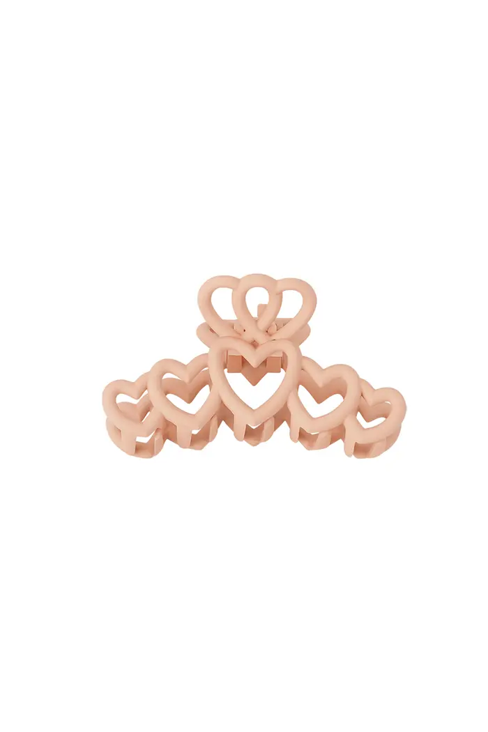 Hartjes haarklem - Roze - Merville Design